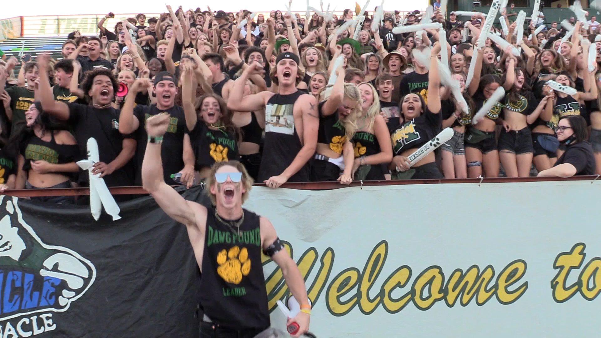 Friday Night Student Sections In Full Force