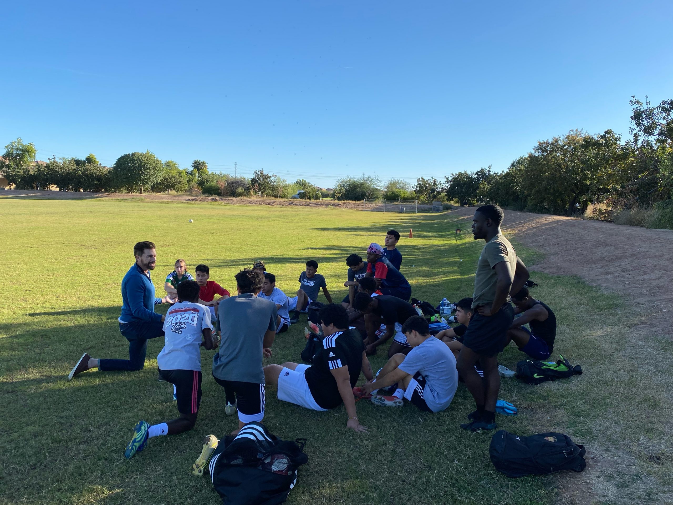 Justice College Soccer Wins First Playoff Game