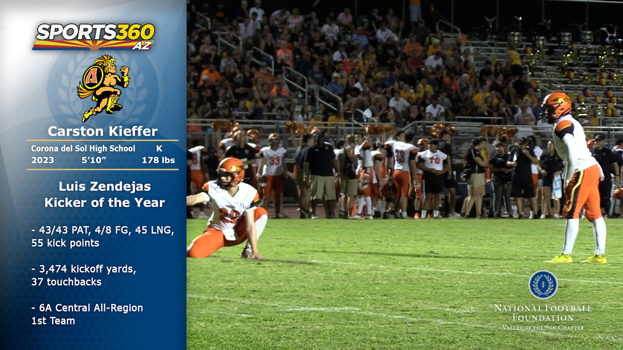 Carston Kieffer – 2022 Luis Zendejas Kicker of the Year