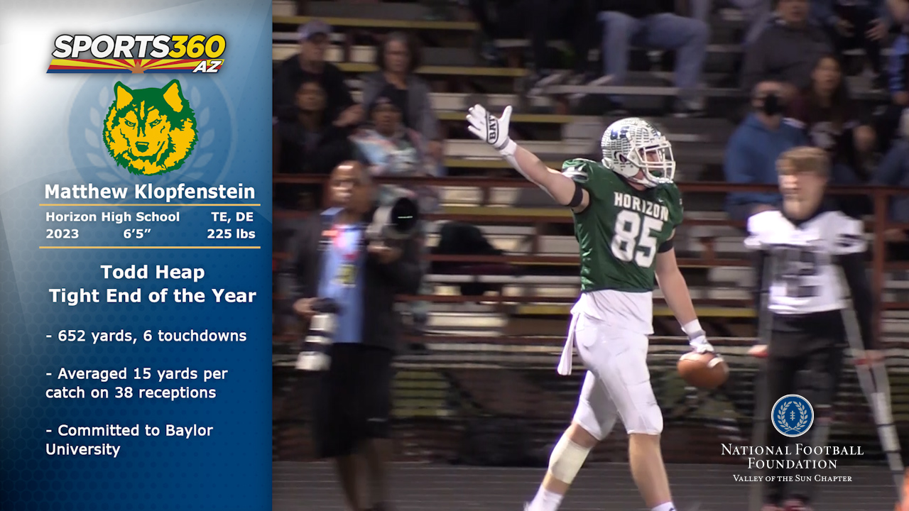 Matthew Klopfenstein – 2022 Todd Heap Tight End of the Year