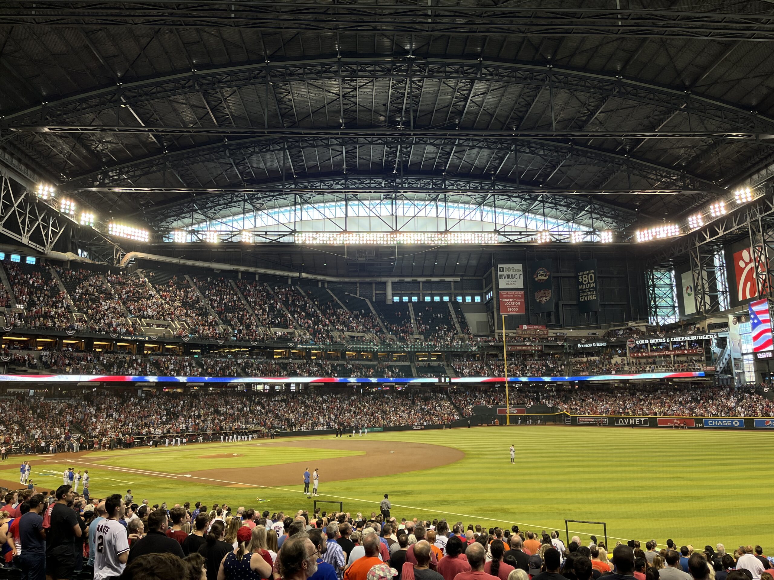 From the seats at Chase Field on the Fourth of July
