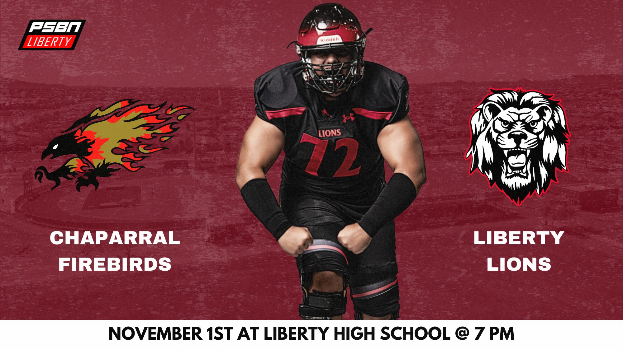 LIVE 7PM: Chaparral vs. Liberty – Football