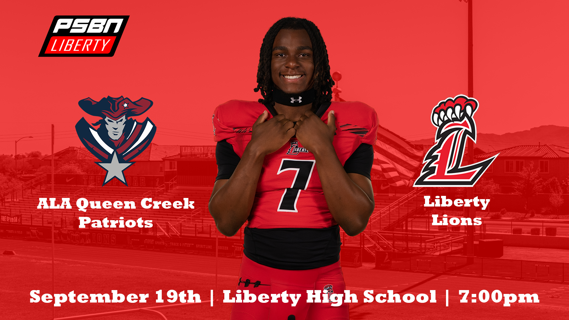 LIVE 7PM: ALA – Queen Creek vs. Liberty – Football